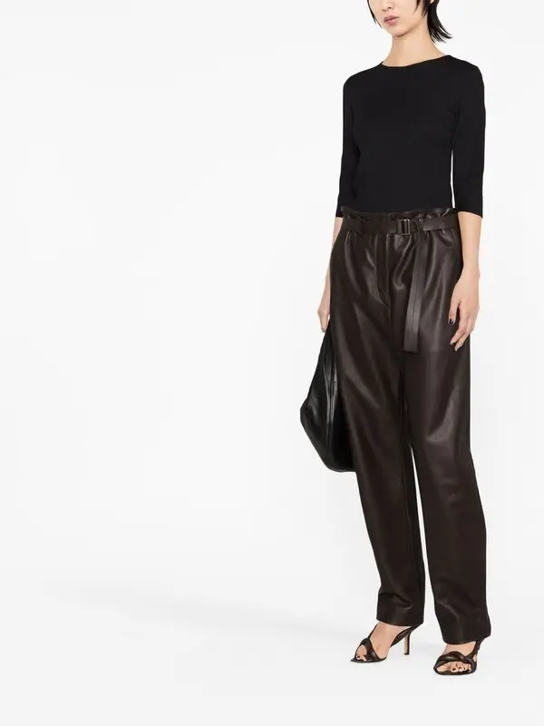 Vince Fine-ribbed Top - Black