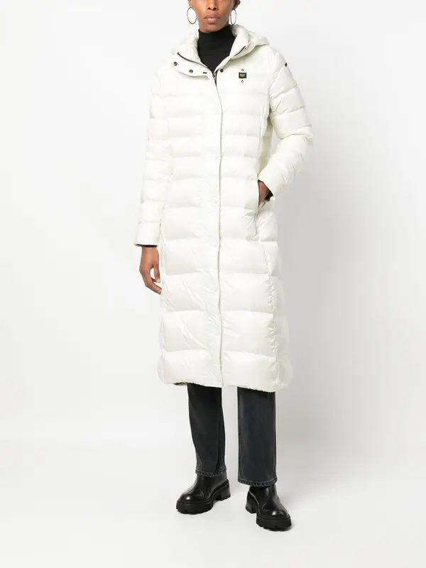 BLAUER. Padded-design Hooded Coat