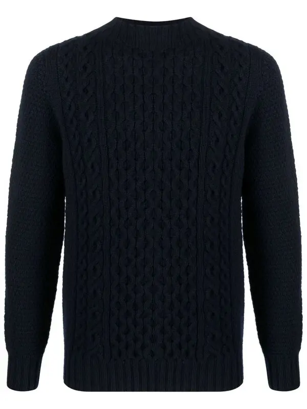 DRUMOHR Cable-knit Crew-neck Jumper