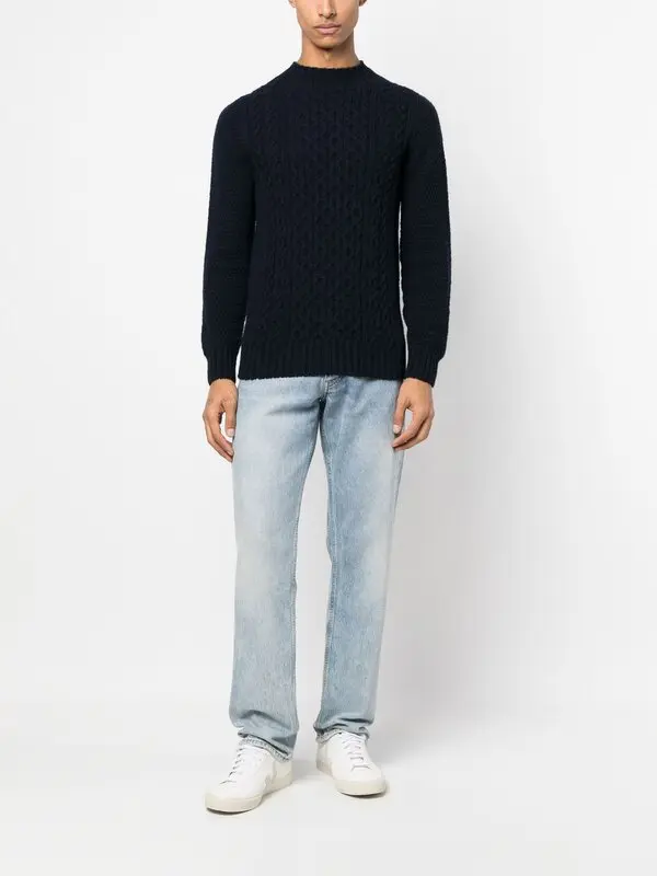 DRUMOHR Cable-knit Crew-neck Jumper