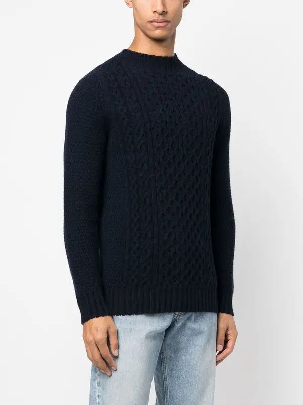 DRUMOHR Cable-knit Crew-neck Jumper