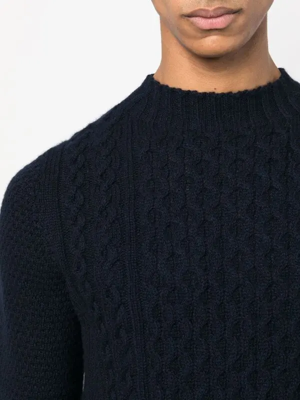 DRUMOHR Cable-knit Crew-neck Jumper