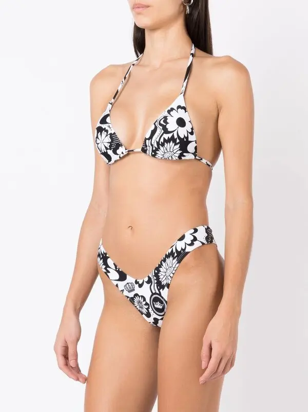 AMIR SLAMA Floral-print Bikini Set