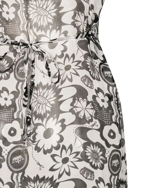 AMIR SLAMA Floral-print Beach Dress
