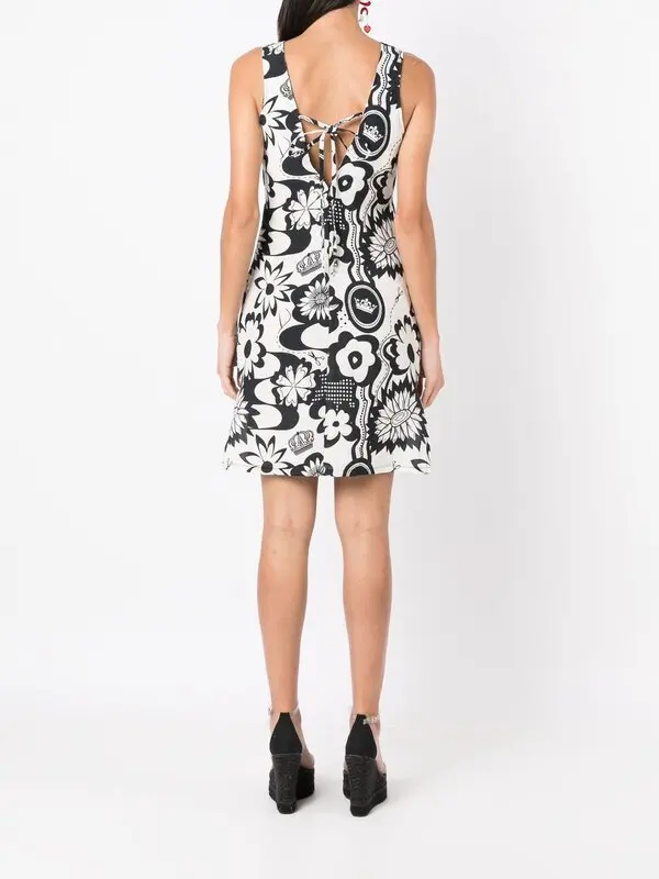 AMIR SLAMA Floral-print Mini Dress