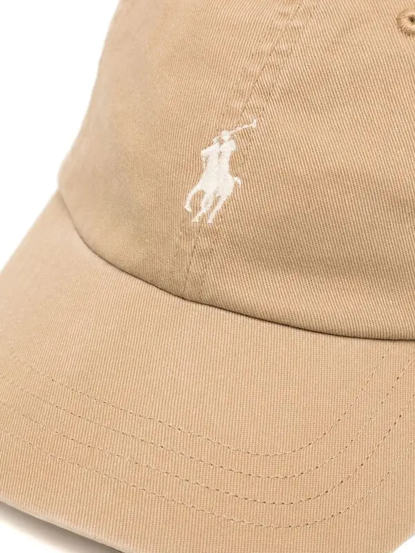 Polo Ralph Lauren Embroidered Logo Cotton Cap - Brown