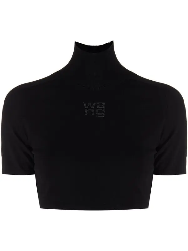 Alexander Wang High-neck Logo-embossed Jumper