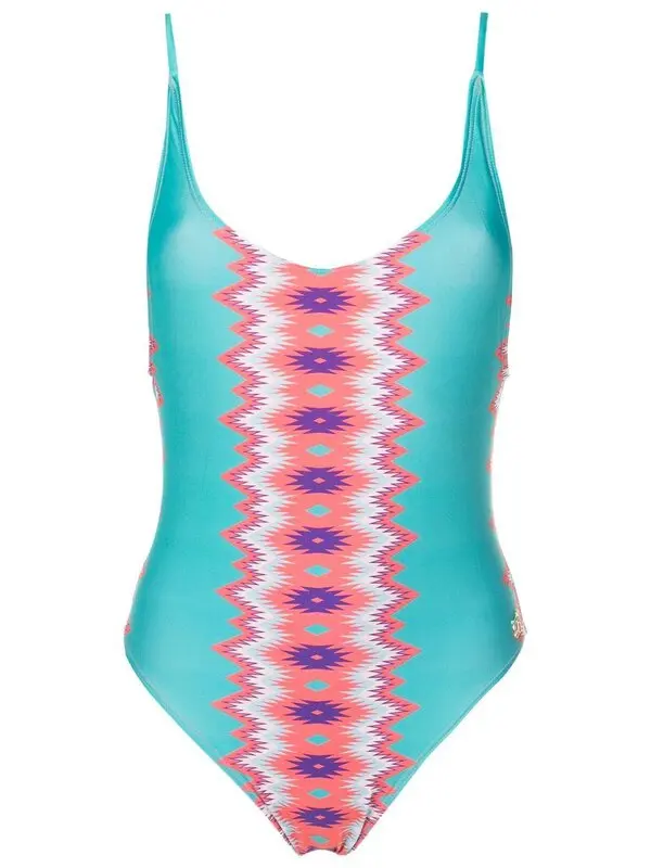 BRIGITTE Printed Swimsuit - Blue