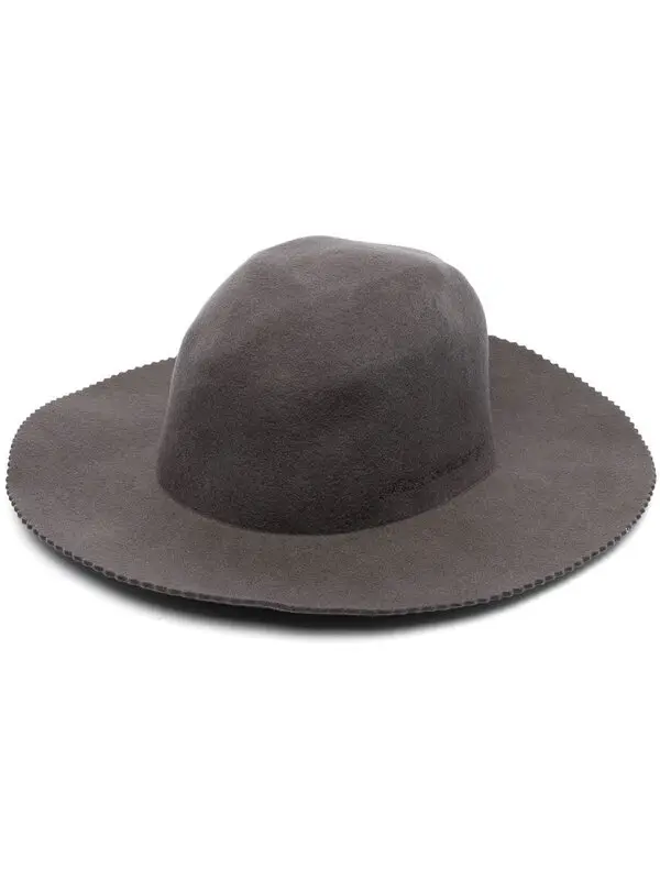 WHITE MOUNTAINEERING Scallop-edge Fedora - Brown