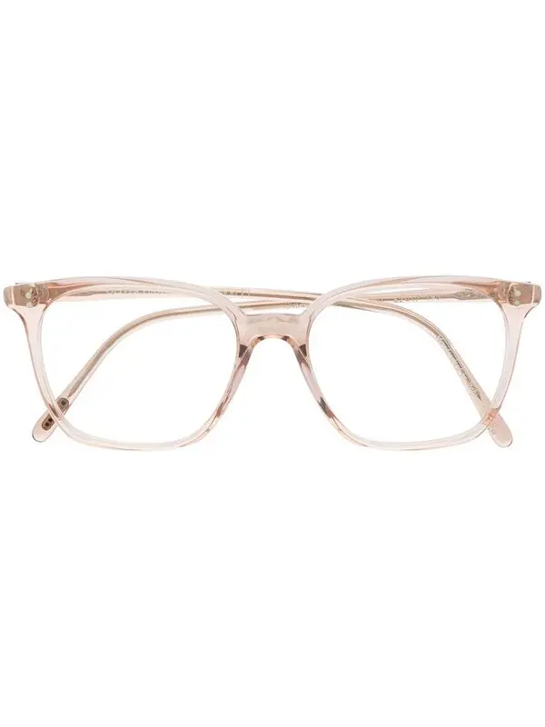 Oliver Spencer Rasey Square-frame Eyeglasses - Pink