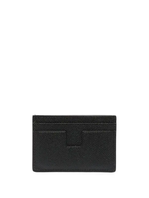 TOM FORD Small Grained-leather Card Holder - Black
