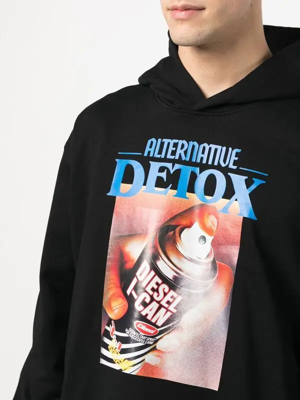 DIESEL® Logo Print Cotton Hoodie