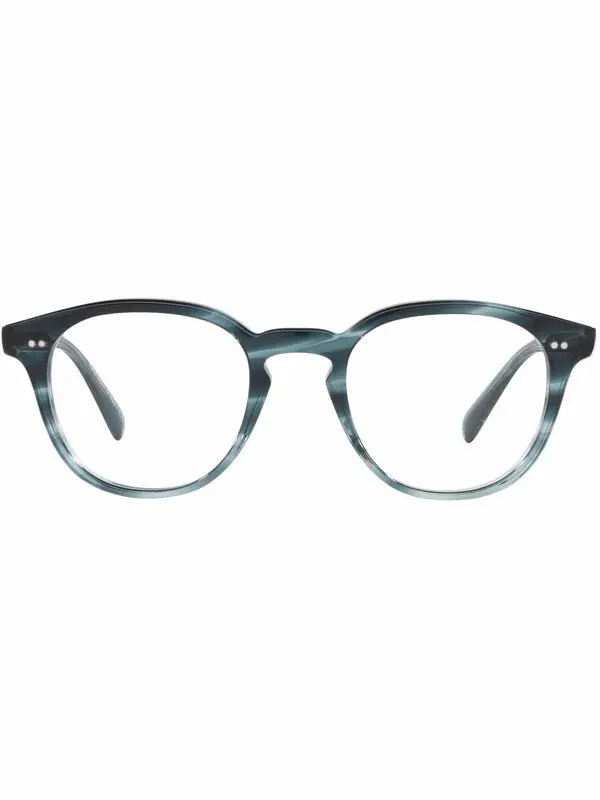 Oliver Spencer Desmon Round Eyeglasses - Blue