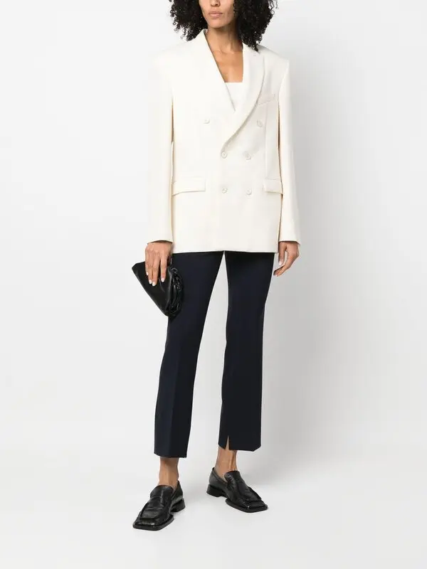 Peserico Cropped Tailored Trousers - Blue
