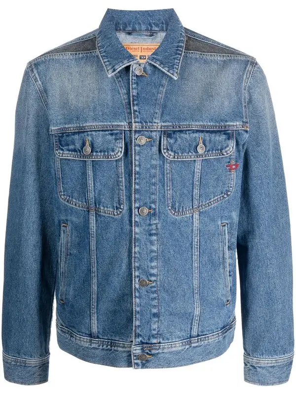 DIESEL® D-barcy-rs Denim Jacket - Blue
