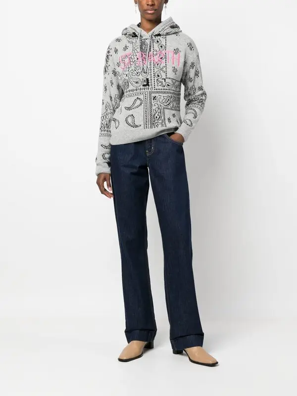 MC2 SAINT BARTH Paisley-print Pullover Hoodie