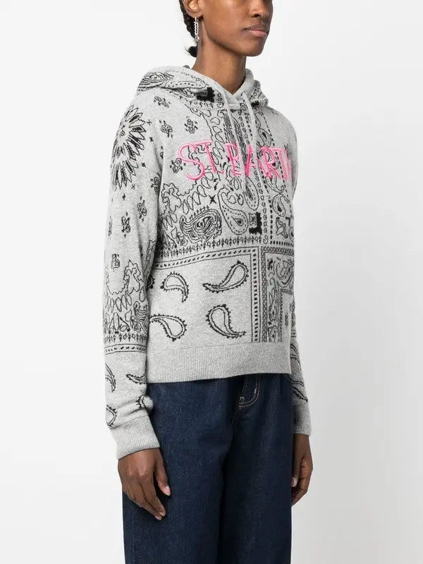 MC2 SAINT BARTH Paisley-print Pullover Hoodie