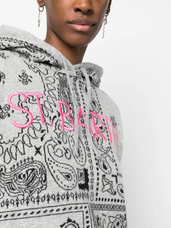 MC2 SAINT BARTH Paisley-print Pullover Hoodie