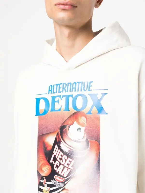 DIESEL® Cotton Alternative Detox Print Hoodie