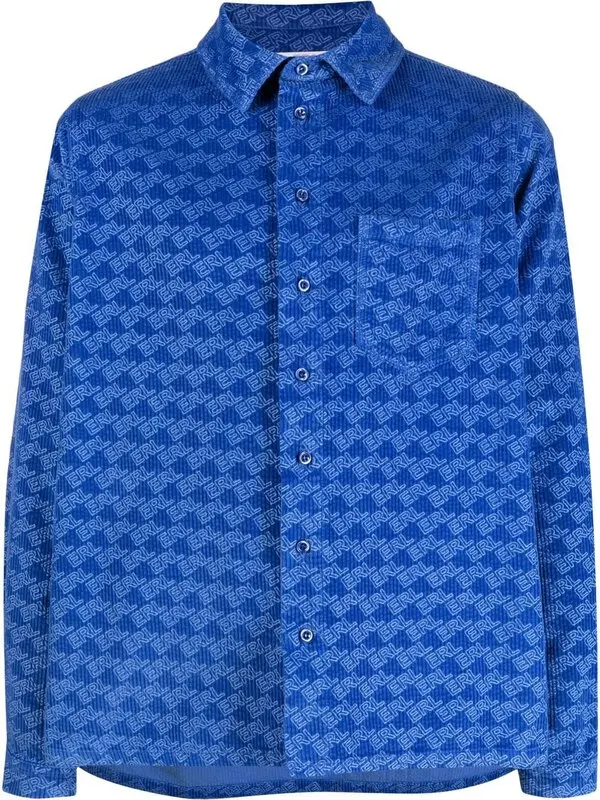 ERL All-over Logo Corduroy Shirt