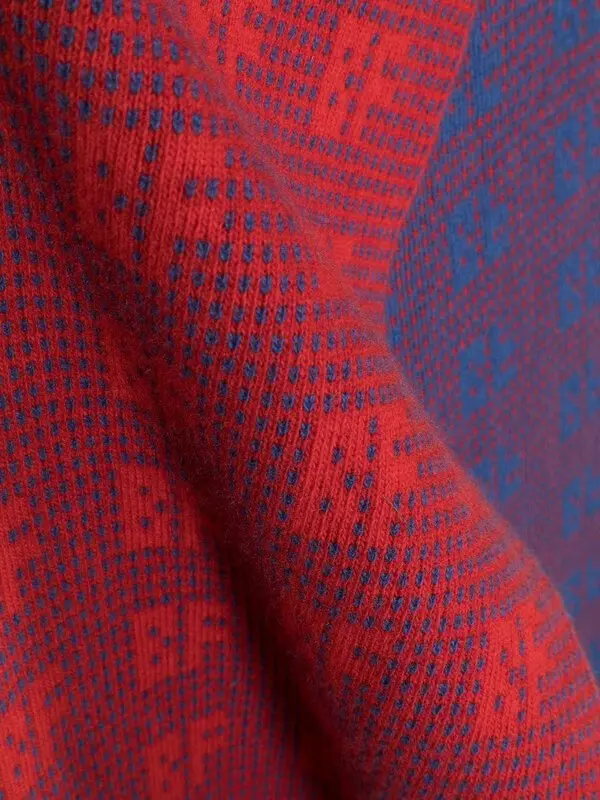 By Far Jacquard Grid Scarf
