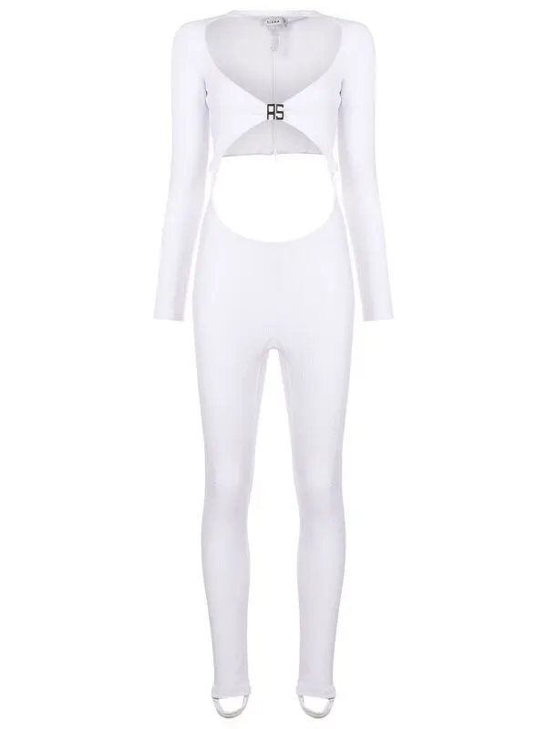 AMIR SLAMA Cut-out Detail Jumpsuit - White