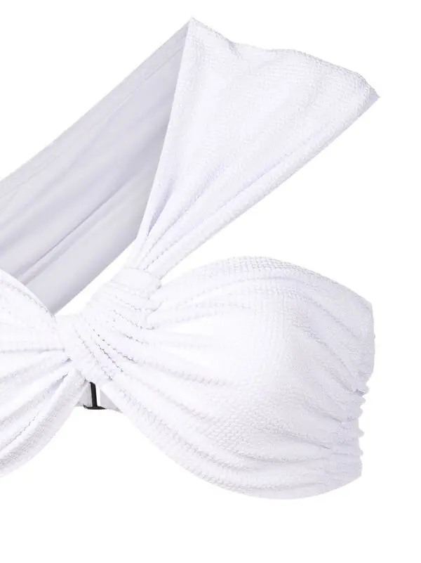 AMIR SLAMA Fine-ribbed One-shoulder Bikini