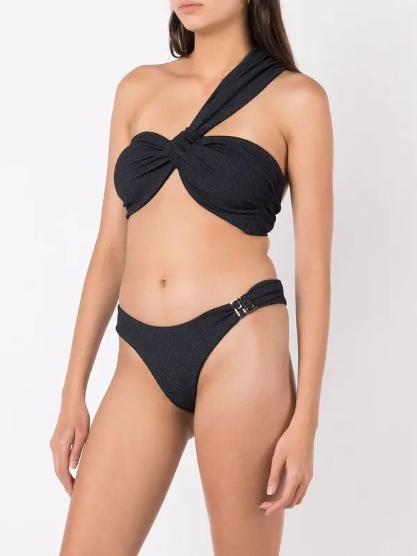 AMIR SLAMA Fine-ribbed One-shoulder Bikini