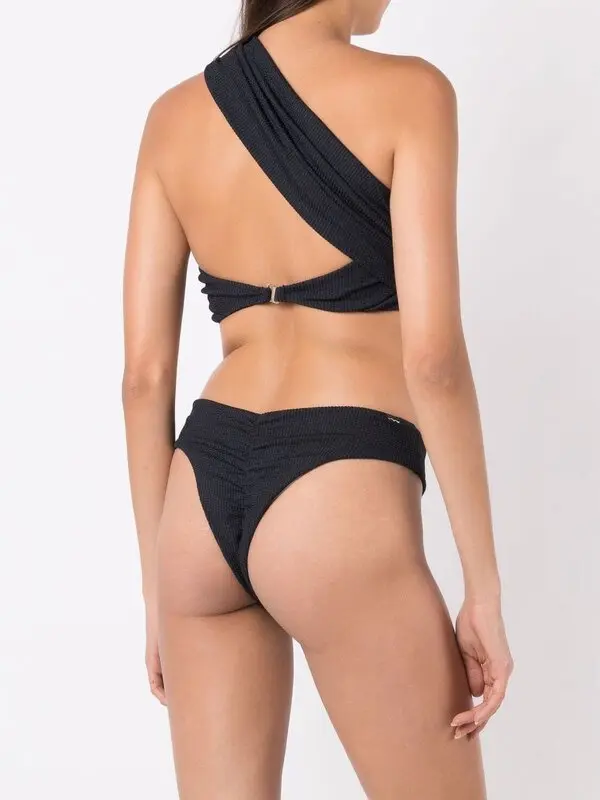 AMIR SLAMA Fine-ribbed One-shoulder Bikini