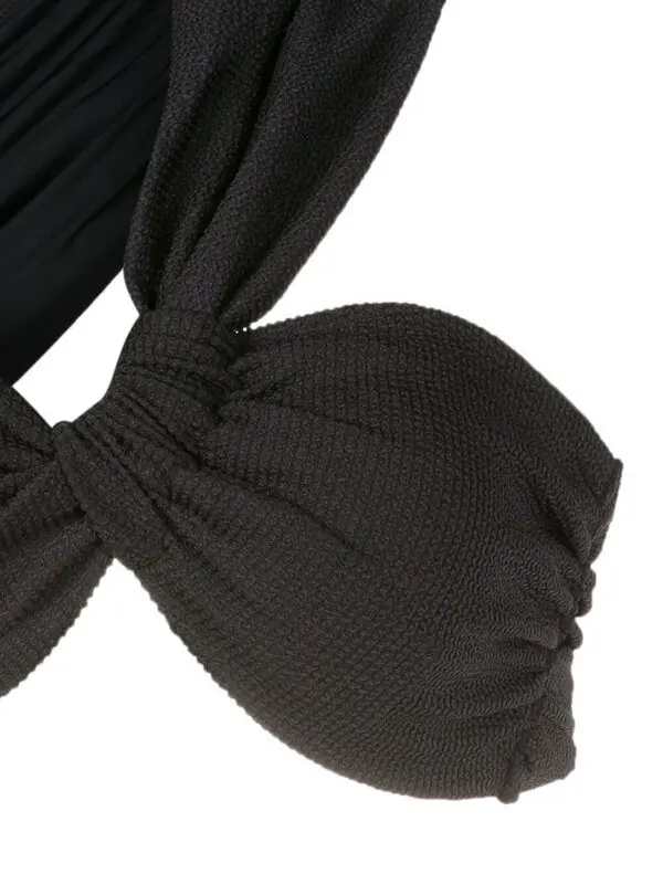 AMIR SLAMA Fine-ribbed One-shoulder Bikini