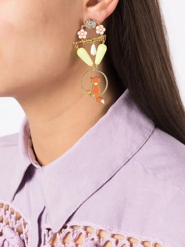 AMIR SLAMA Cut-out Drop Earrings