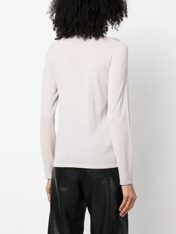 LE TRICOT PERUGIA Roll-neck Jumper - Grey