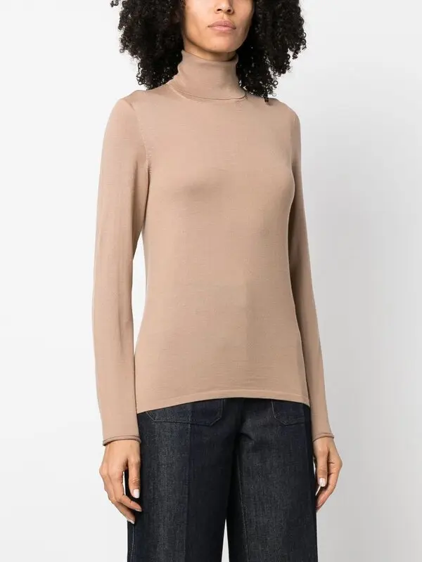 LE TRICOT PERUGIA Long-sleeve Roll-neck Jumper - Neutrals
