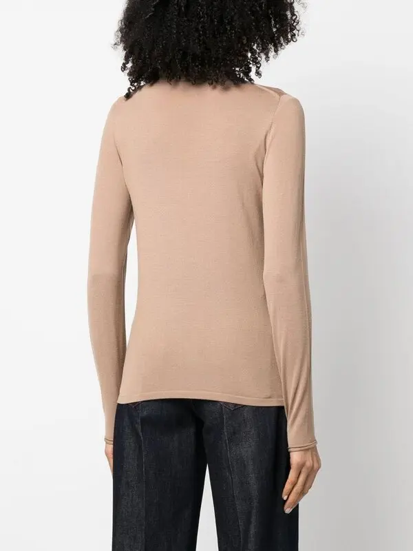 LE TRICOT PERUGIA Long-sleeve Roll-neck Jumper - Neutrals
