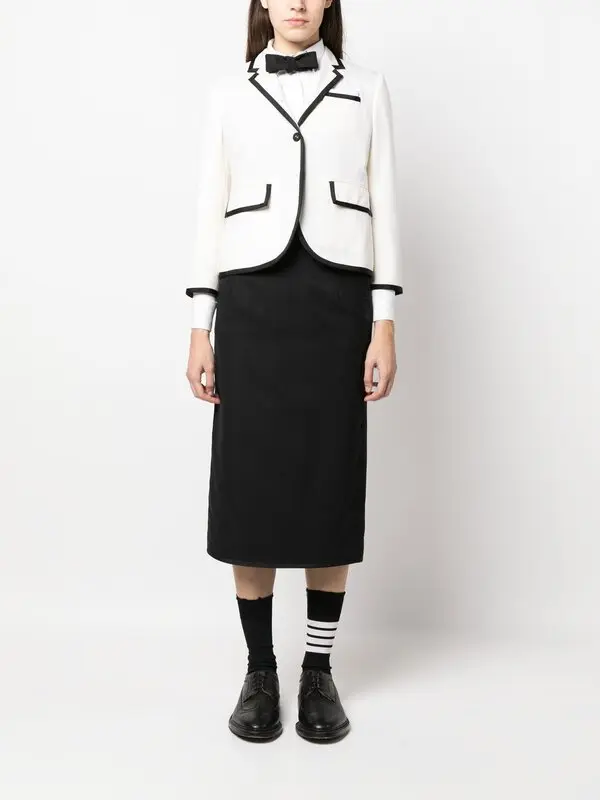 Thom Browne Grosgrain Ribbon-trim Blazer