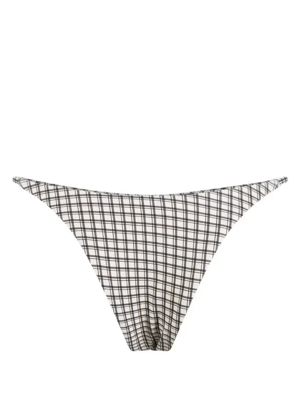 ST. AGNI X Ziah Rio Check Print Bikini Bottoms