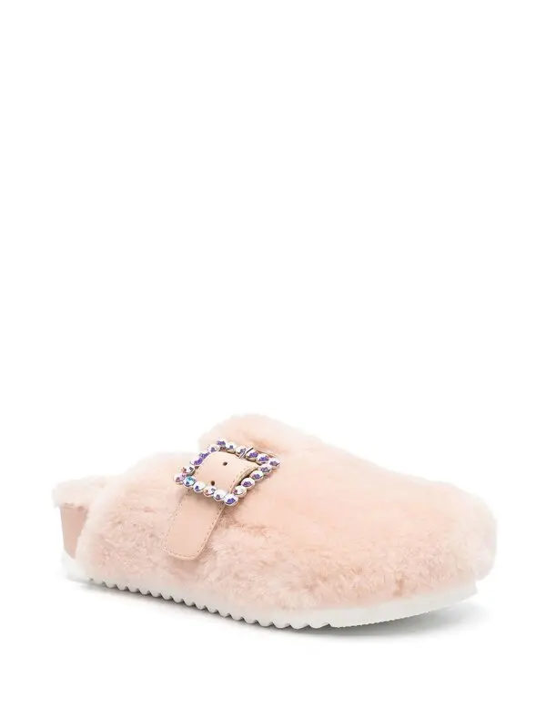 LE SILLA Rita Buckle-embellished Slippers