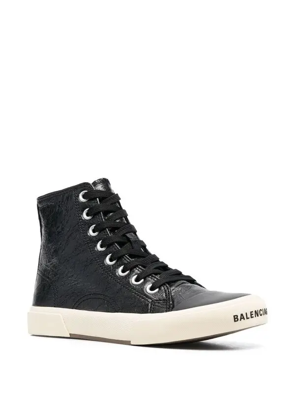 Balenciaga Paris High-Top Sneakers In Black - 40% Off | Editorialist