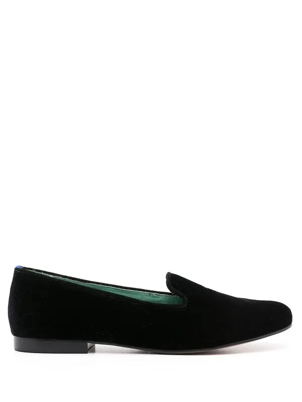 BIRD&CO Blue Bird Shoes Velvet Loafers