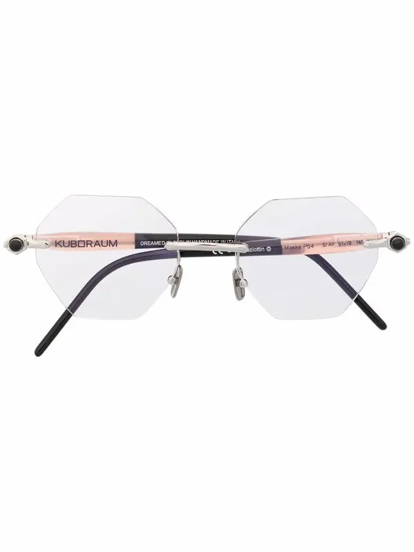 KUBORAUM Hexagonal-frame Glasses - Black