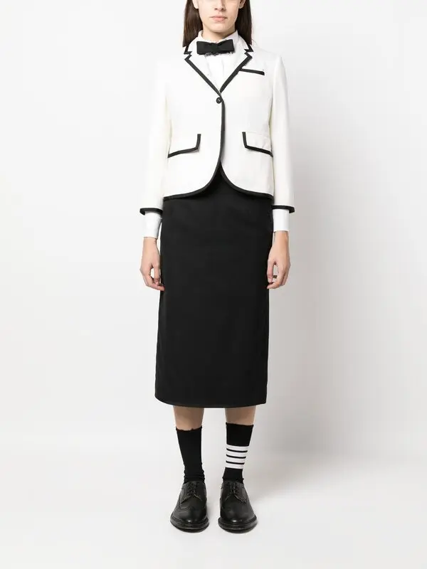 Thom Browne Twill-weave Pencil Skirt