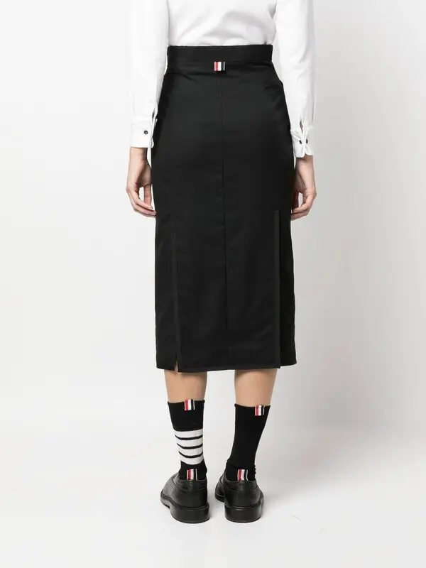 Thom Browne Twill-weave Pencil Skirt
