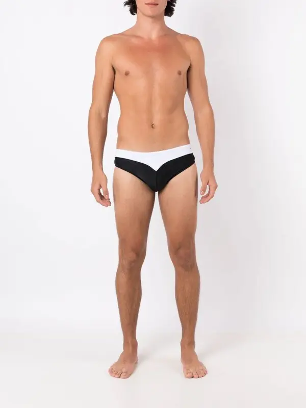 AMIR SLAMA Two-tone Swim Trunks