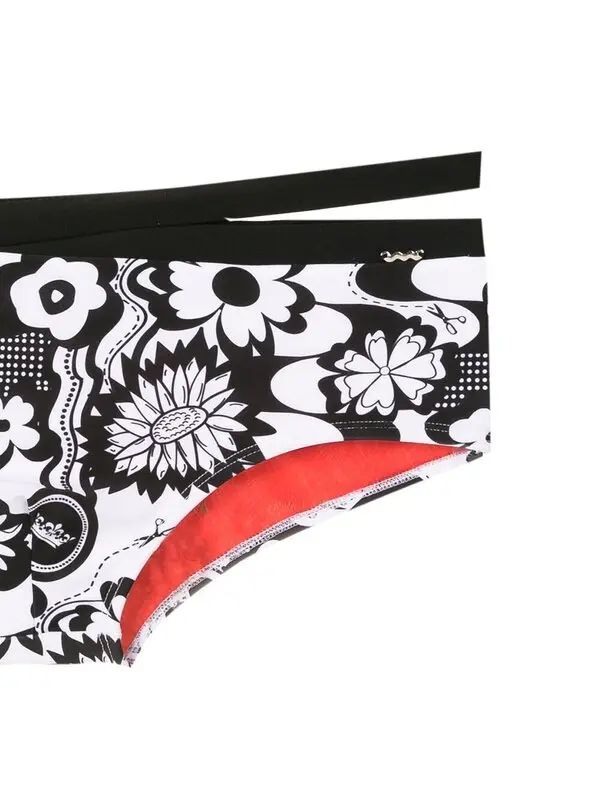 AMIR SLAMA Floral-print Swim Trunks