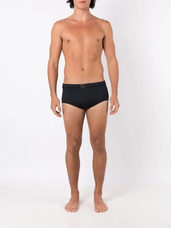 AMIR SLAMA Ribbed Swim Trunks