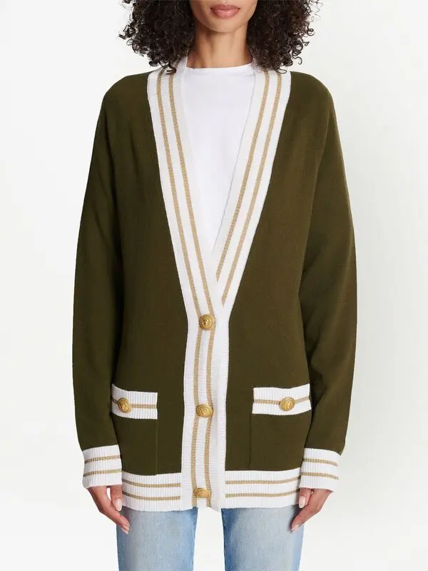 Balmain Button-front Knit Cardigan