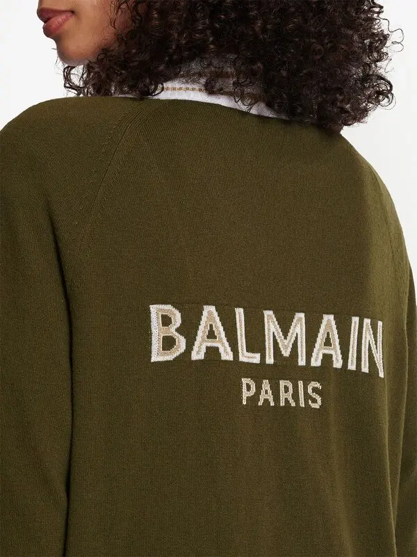 Balmain Button-front Knit Cardigan