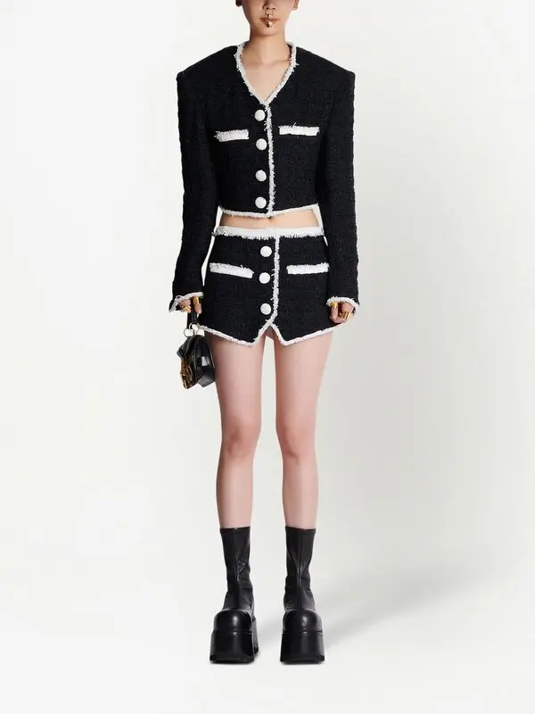 Balmain Tweed Mini Skirt
