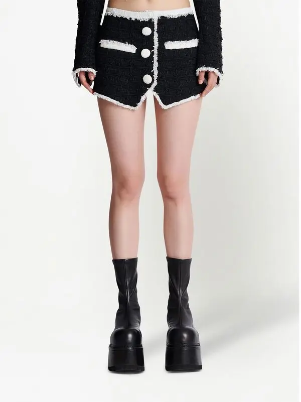 Balmain Tweed Mini Skirt