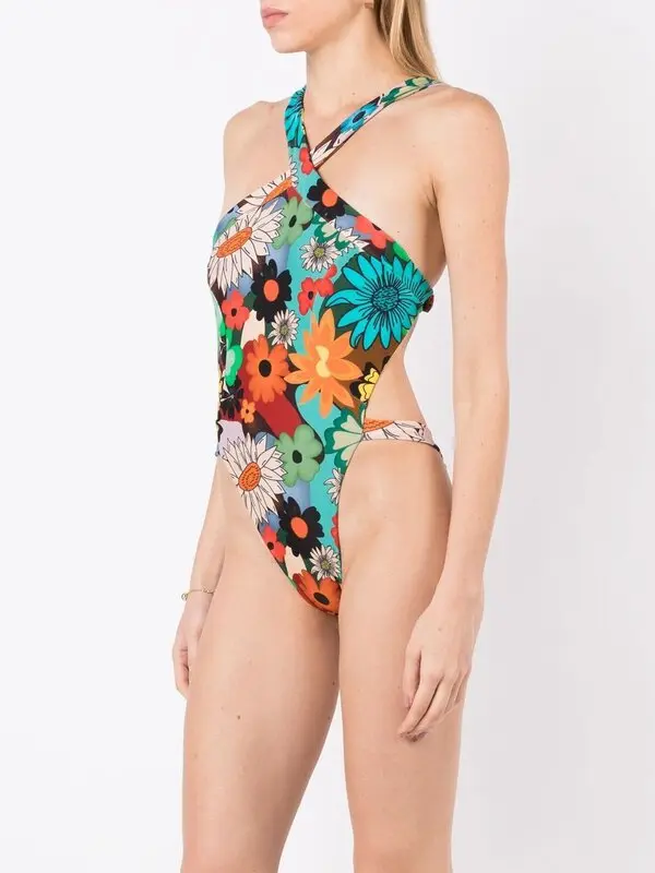 AMIR SLAMA Floral-print Swimsuit